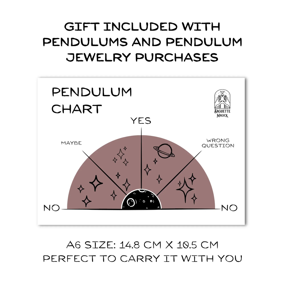 Coconut wood pentacle dowsing pendulum for divination – Baguette Magick