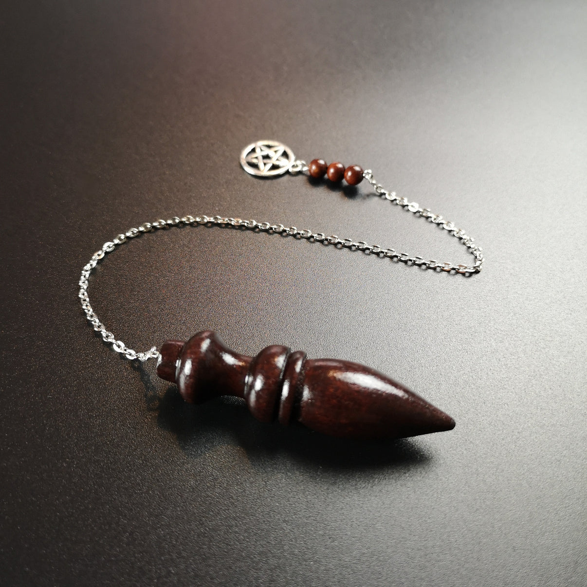 Coconut wood pentacle dowsing pendulum for divination – Baguette Magick